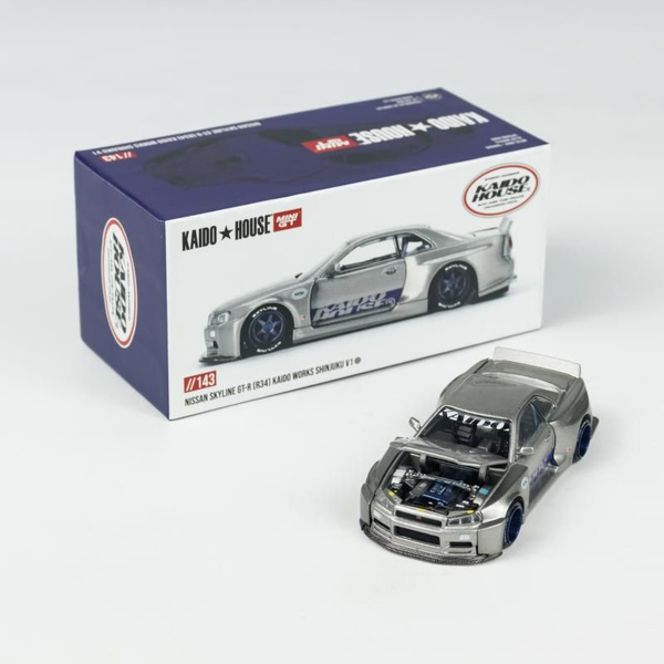 Машинка Kaido House MINIGT 1/64 KHMG143 Nissan Skyline GT-R (R34) Kaido ...