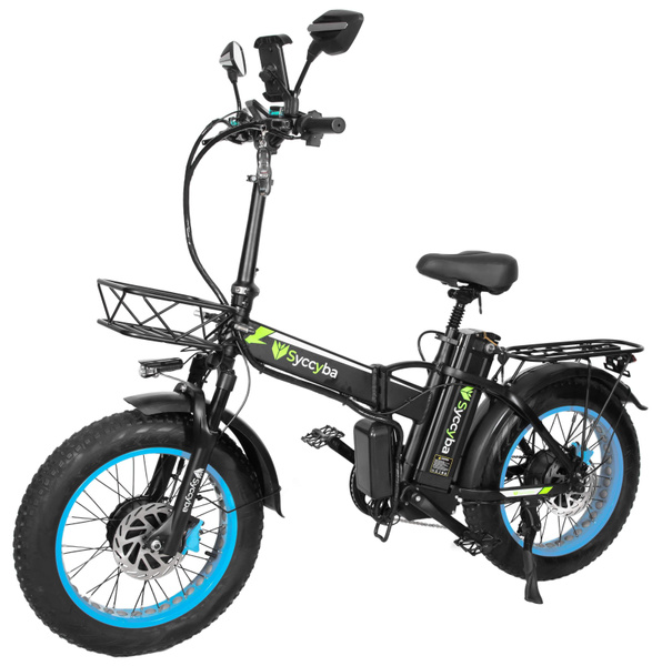 Электровелосипед Syccyba F10 Pro Dual 48V/15Ah (полный привод) - Синий обод купить на OZON по ...