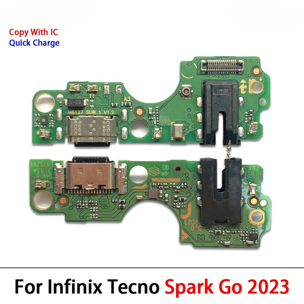 Плата нижняя для For Tecno Spark Go 2023 Compact шлейф на системный разъем питания гнездо