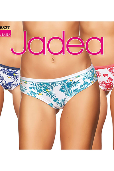 Трусы Женский Jadea слипы Хлопок, Эластан зеленый, размер 44 Низкая Италия Повседневный Другое ...