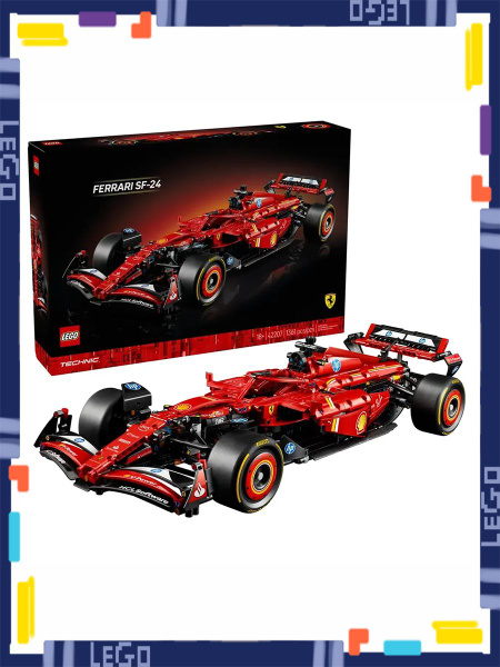 Конструктор LEGO Technic Ferrari SF-24 F1 Car, 1361 деталей, возраст от 18+, 42207 купить на ...