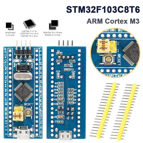 Характеристики Отладочная плата STM32F103C8T6, на базе STM32 72 МГц, Плата разработки, аналог ...