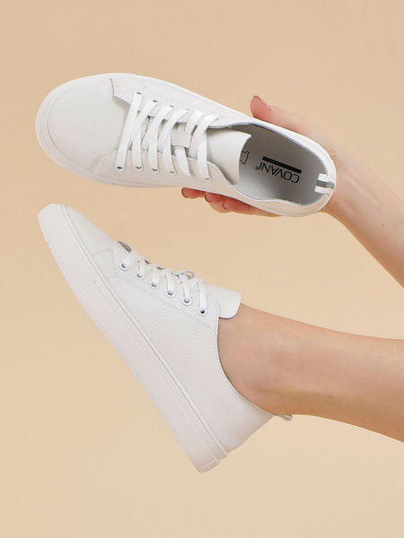 Кеды Женский Covani Натуральная кожа Туризм, Танцы, размер 38 6 На любой сезон Шнурки Россия ...