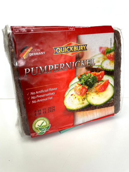 Хлеб Пумперникель из ржаной муки грубого помола, 500гр., Quickbury ...