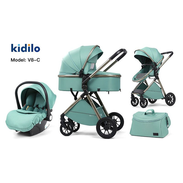 Kidilo, Коляска С Высоким Профилем, Сидячая И Лежачая купить на OZON по низкой цене (1918950078)