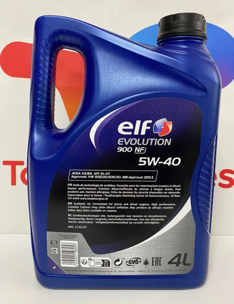 Масло моторное ELF 5W-40 Синтетическое 4 л 11060501 купить c доставкой ...