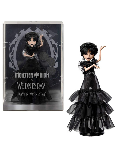 Mattel Monster High Rave N Wednesday / Монстр Хай кукла шарнирная Среда ...