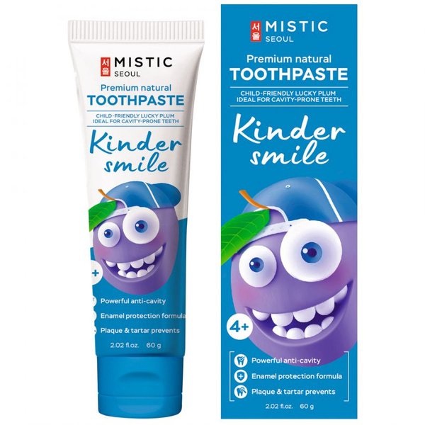 MISTIC Premium Natural Toothpaste KINDER SMILE LUCKY PLUM FOR CAVITY ...