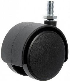 Колесо меб. поворот. пластик, черн, резьба М10, D50, б/т - пакет Tech-Krep купить на OZON по ...