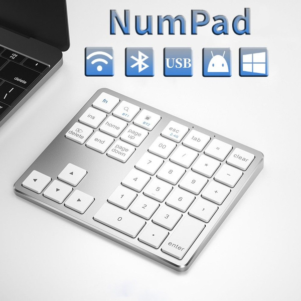 milochic Игровая клавиатура беспроводная Цифровая клавиатура, совместимая с Bluetooth ...