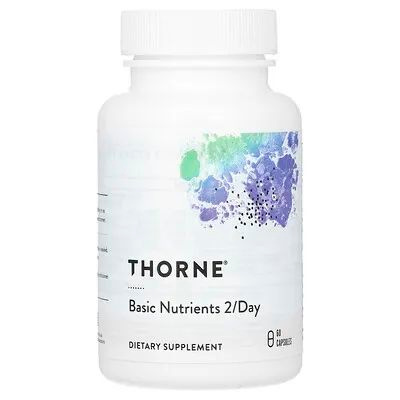 Thorne Research, Basic Nutrients 2, Витаминный комплекс 2 раза в день ...