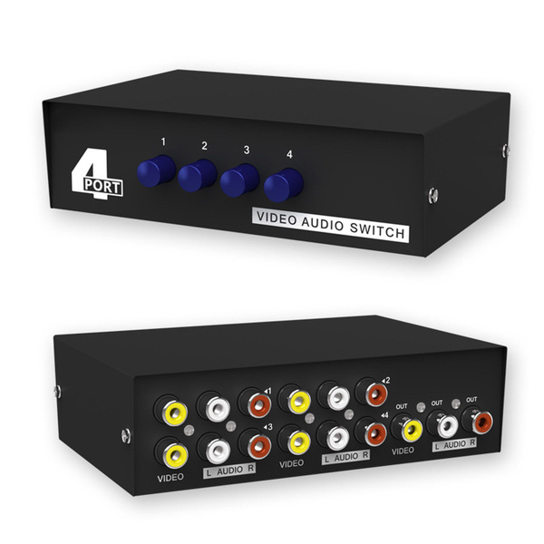 4-портовый композитный аудио/видео коммутатор RCA купить на OZON по ...