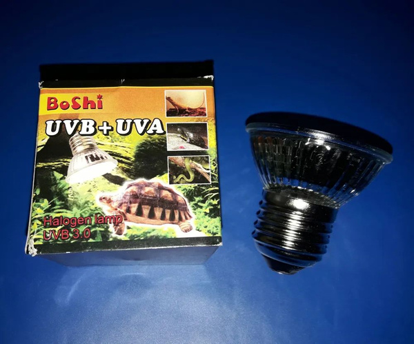 Boshi УФ лампа (UVB 3.0, 50W) для рептилий галогеновая греющая (цоколь Е27). купить на OZON по ...