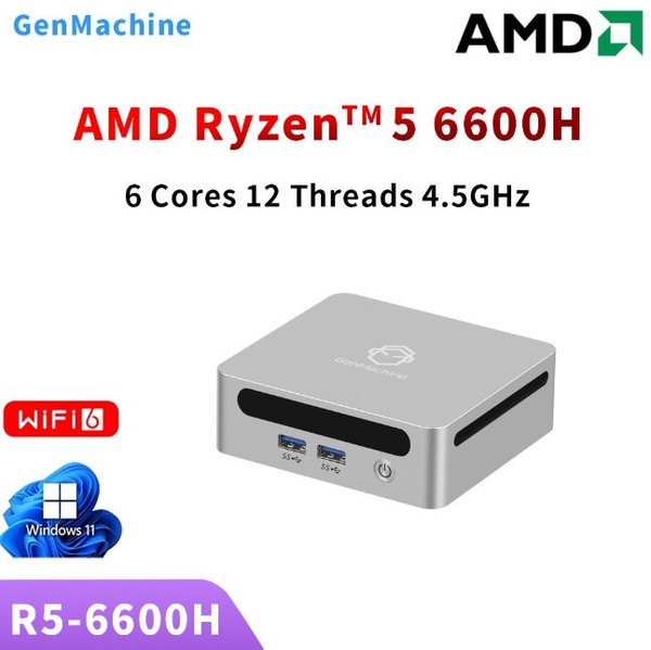 GenMachine Мини-ПК 2025 Последний REN PRO,WiFi6/BT5.2, HDMI*2, USB4 ...