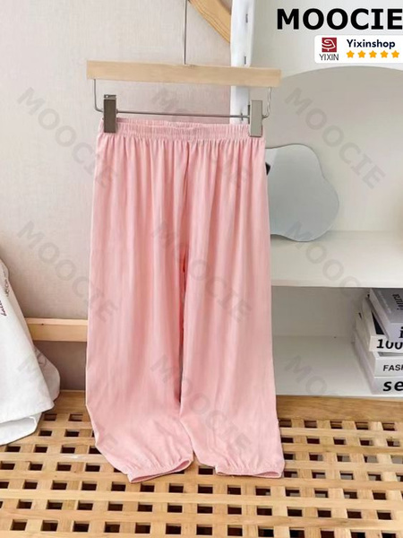 Брюки Девочки, Мальчики MOOCIE галифе розовый Домашний, размер 130 Другое, Эластичная Лето ...