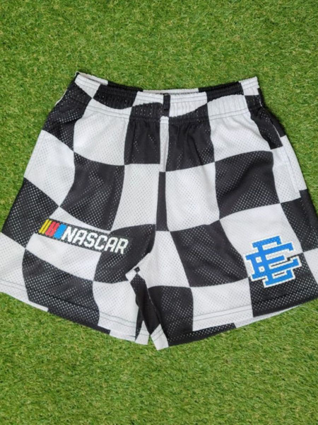 Шорты Мужской Eric Emanuel Пляжный белый матовый, размер 46 Лен, рост 150-180 Кольца Складки ...