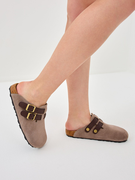 Сабо Женский SOLOSTYLE Замша натуральная F, размер 38 Закрытый нос Платформа купить c доставкой ...