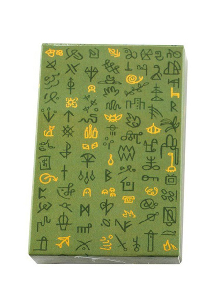 Гадательная карта, оракул с зелеными глифами / green glyphs oracle ...