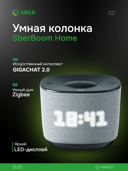 Умная колонка Sber SberBoom Home, туманный купить на OZON по низкой цене (2092523087)