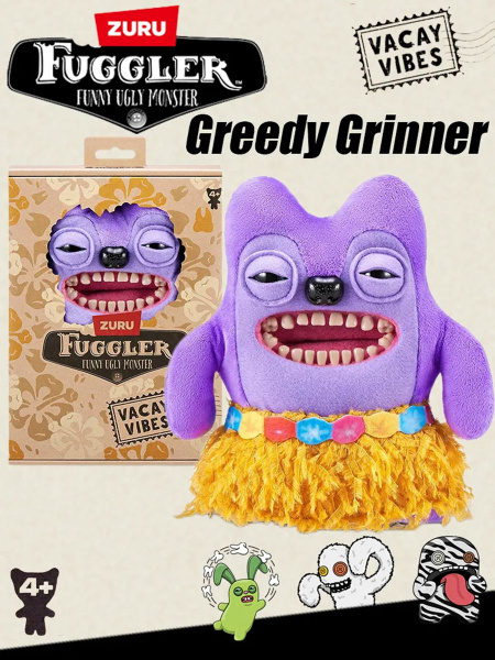 Fuggler Vacay Vibes Greedy Grinner / Коллекционная Праздничная Плюшевая ...