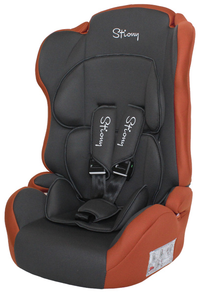 Автокресло NEW 513 МОНИ (Lux темно-серый-кирпичный) с вкладышем 1-2-3 9 ...