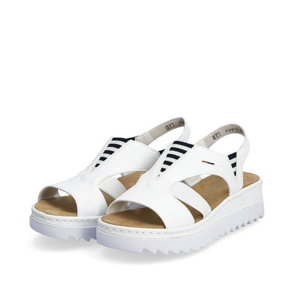 Босоножки Женский Rieker Танкетка Искусственная кожа, размер 39 Мягкая стелька G Лето Швейцария ...