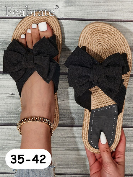 Шлепанцы Женский Feabrate, размер 39 EVA Круглый нос, Маломерит T (узкая) Без застёжки Лето ...