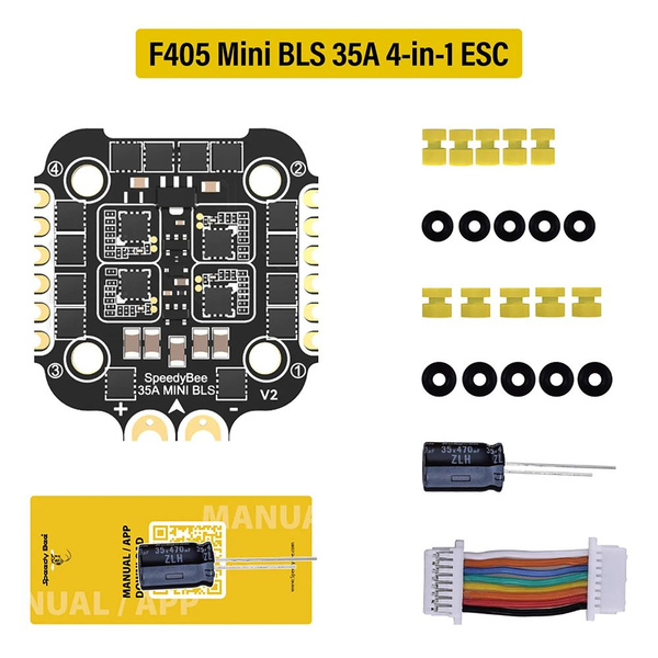 SpeedyBee F405 Mini Stack - компактный полетный контроллер с ESC 35A (3 ...