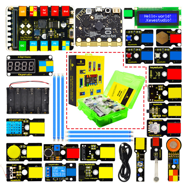 Keyestudio EASY PLUG Super Starter Kit для BBC micro bit купить на OZON ...