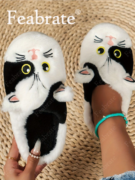 Тапочки Женский Feabrate, размер 40, 41 черный Круглый нос Демисезон купить c доставкой на OZON ...