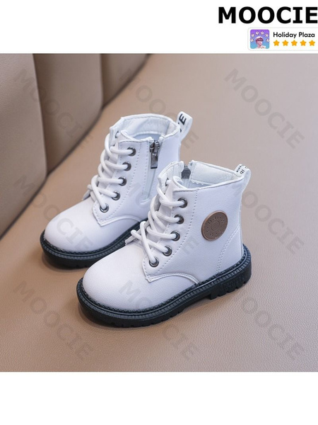 Ботинки Мальчики, Девочки MOOCIE белый, размер 27 Демисезон купить c доставкой на OZON по низкой ...
