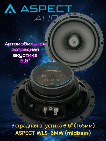 Эстрадная акустика 6,5" (165мм) ASPECT WLS-6MW (midbass) купить на OZON по низкой цене (2686052275)