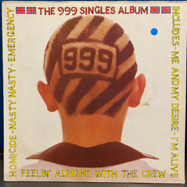 999. The 999 Singles Album (EX) Punk. ПЕРВОПРЕСС! 1980 (LP) Виниловая ...