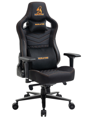 1263 отзыв на Игровое компьютерное кресло EVOLUTION NOMAD Black/Orange, тканевое, Мультиблок от ...