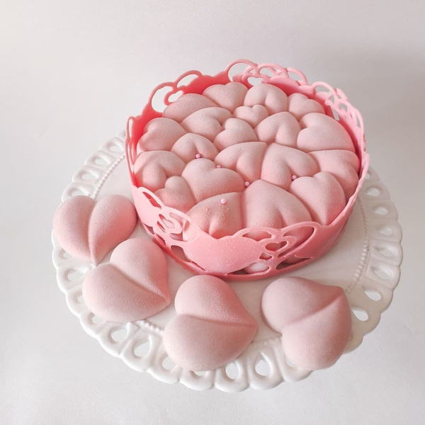 Лента бордюрная для тортов Foxclab, 72 см х 10 см, 1 предм., Пленка ПВХ ...