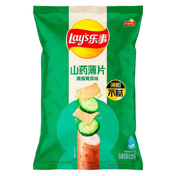 Lay's /Чипсы из ямса Лейс Yam Crisps Cucumber огурец, 80 г, Китай ...