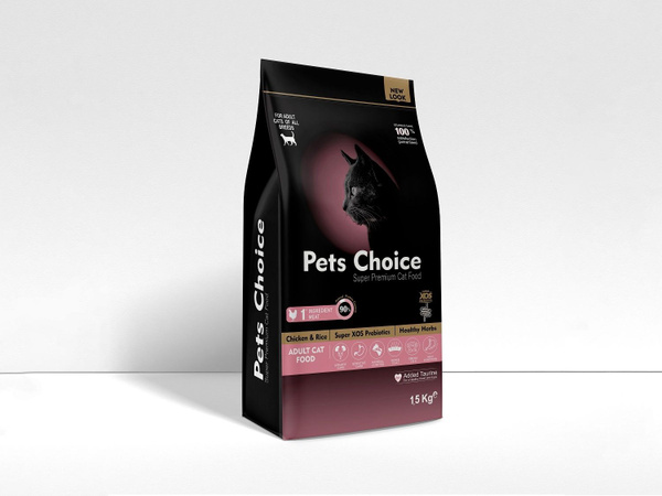 Pet's Choice для взрослых кошек с курицей 1,5 кг купить на OZON по низкой цене в Беларуси ...