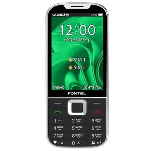 Мобильный телефон FONTEL FP350, черный - купить по выгодной цене в ...