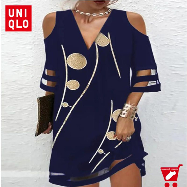 Платья Женские Летние Вечерние на свадьбу Uniqlo ,M Бег, Женский, На ...