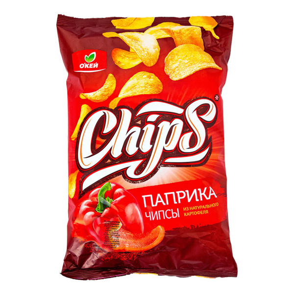 Чипсы картофельные О'кей со вкусом паприки 140 г - купить с доставкой ...