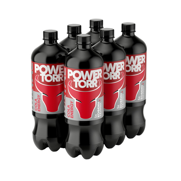 Энергетический напиток Power Torr Metal Кола, 6 шт x 1 л - купить с ...