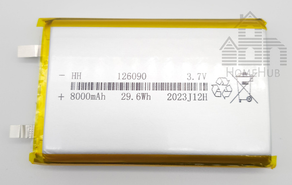 Аккумулятор Li-pol, 126090, 3.7V, 8000mAh - купить с доставкой по ...
