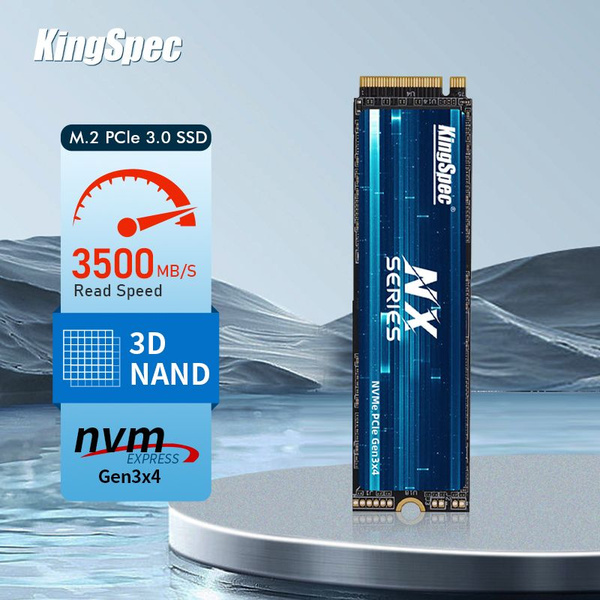 512 ГБ Внутренний SSD-диск KingSpec TLC 3D NAND 2280 NVMe M2 SSD 2280 (NX-512 2280) купить c ...