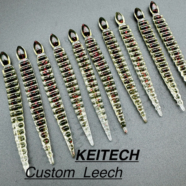Силиконовая приманка KEITECH Custom Leech 8 см (упаковка - 10 шт) на ...
