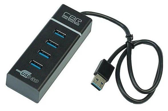 USB-концентратор хаб разветвитель 4 x USB 3.0 HUB CBR CH 157, 5 Гбит/с ...