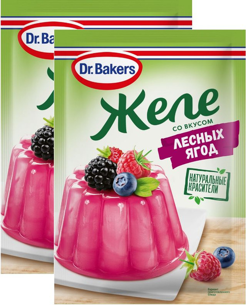 Dr.Bakers Желе со вкусом лесных ягод 45г х 2 упаковки купить на OZON по низкой цене (597694826)