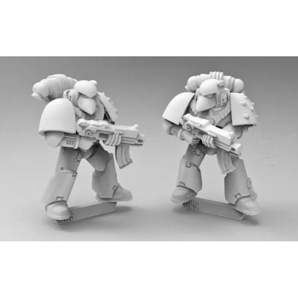 Миниатюра Warhammer 40000. Space Marines. Космодесантники mk6 / Space ...