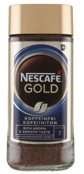 Растворимый кофе без кофеина Nescafe Gold, 100 гр. Финляндия - купить с ...