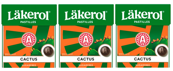 Конфеты Лакрица Lakerol Cactus 3 шт, 75 гр - купить с доставкой по ...