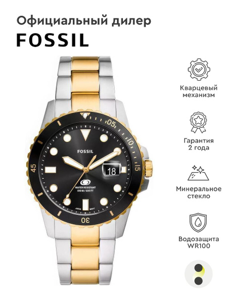 Мужские наручные часы Fossil Blue FS6031 купить на OZON по низкой цене ...